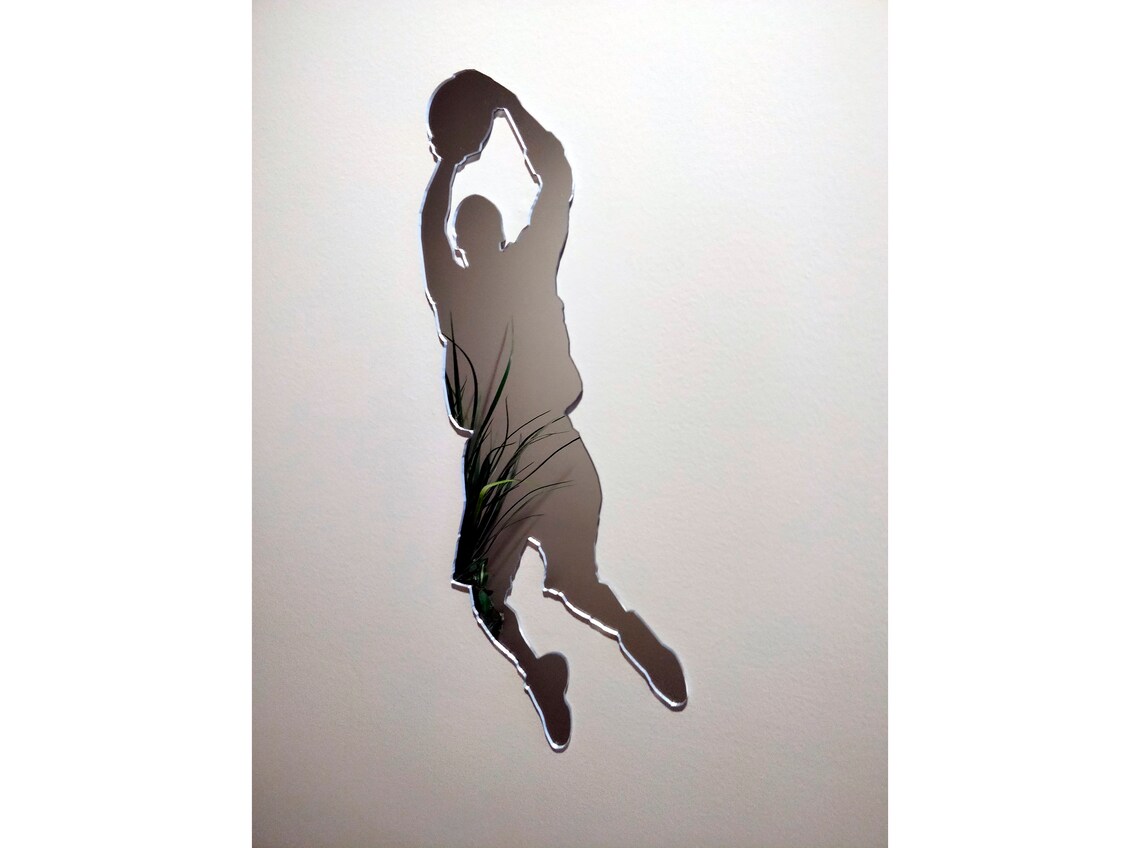 Basketball Player Mirror | Sports Wall Decor | Custom Mirror | Shaped ...