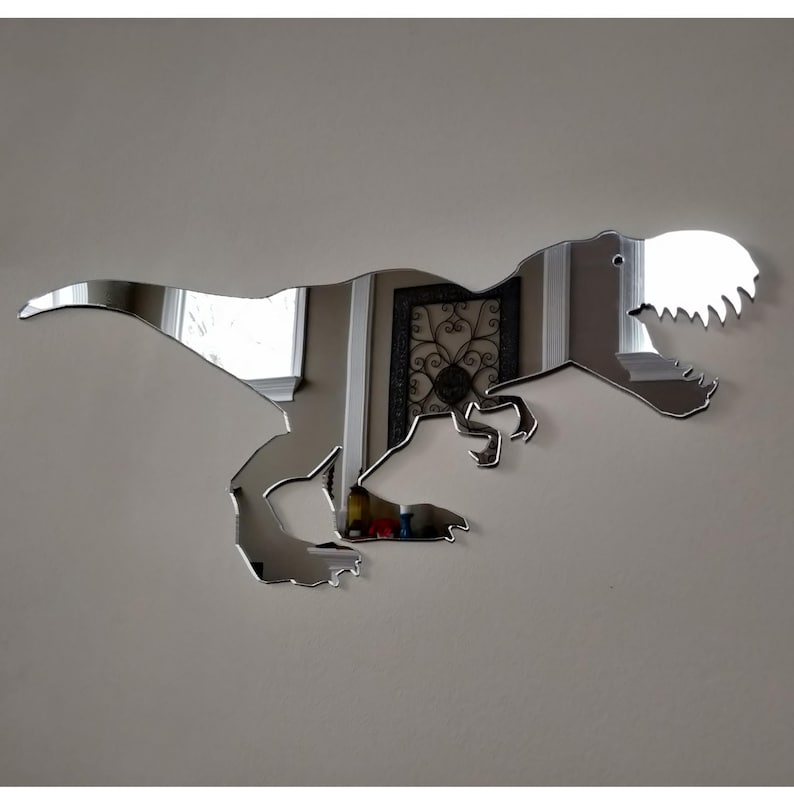 T-rex Decorative Mirror Dinosaur Mirror Custom Mirror - Etsy