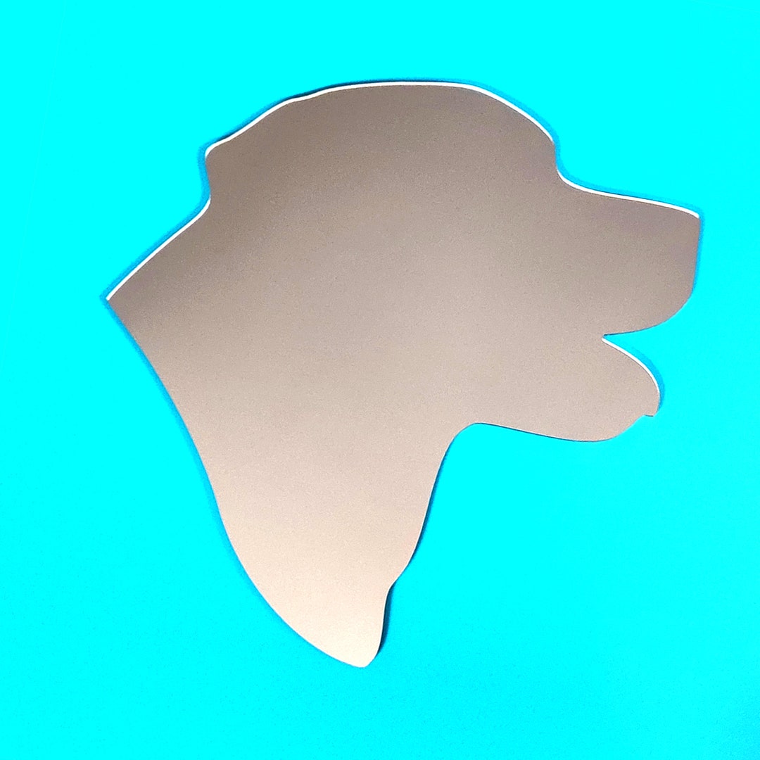 Labrador Bust Acrylic Mirror | Dog Wall Decor | Custom Mirror | Shaped ...