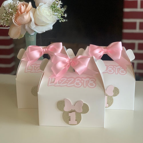 Minnie Mouse Theme Favor Boxes - Etsy