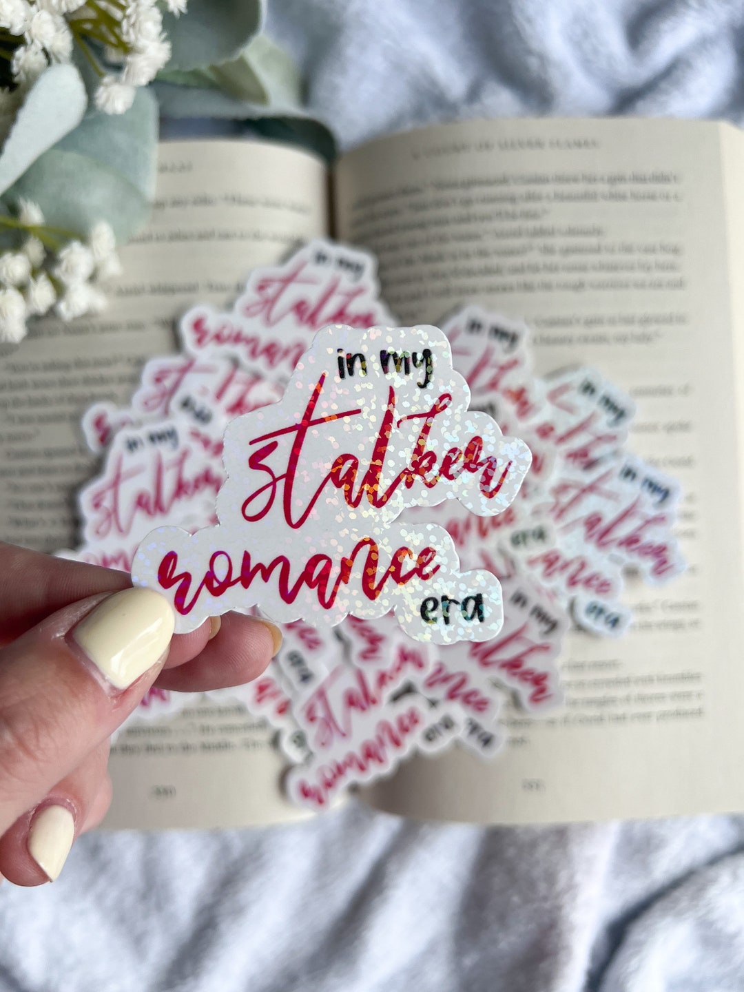 Stalker Romance Era Holographic Sticker // Bookish Merch, Bookish ...