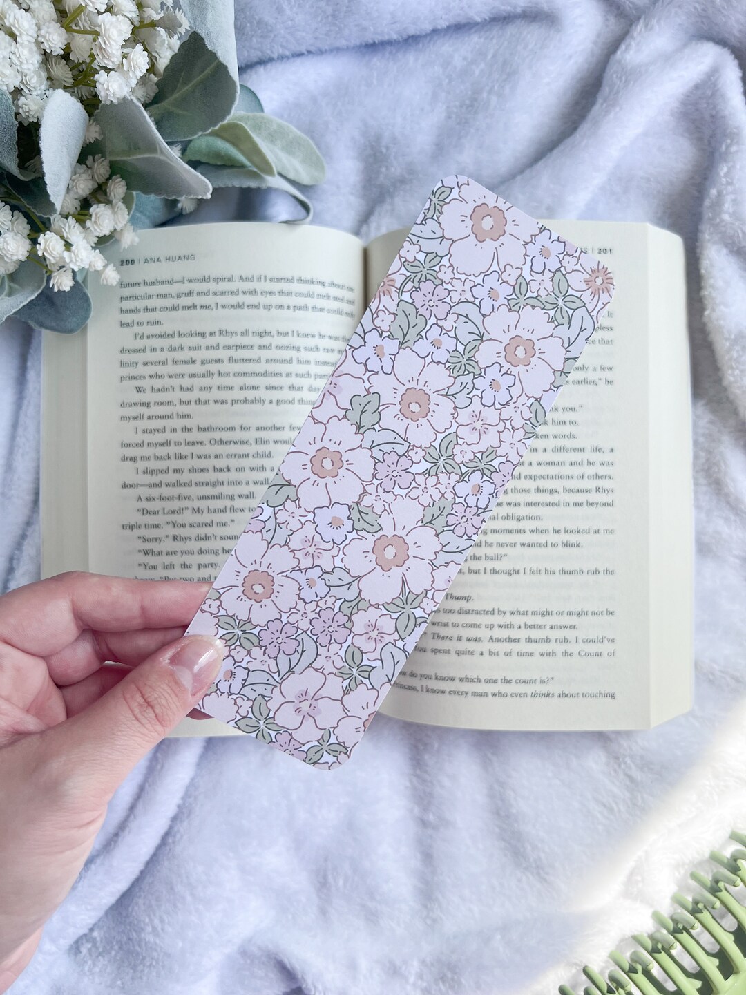 Spring Flower Garden Bookmark Bookish Trope, Gift for Book Lovers ...