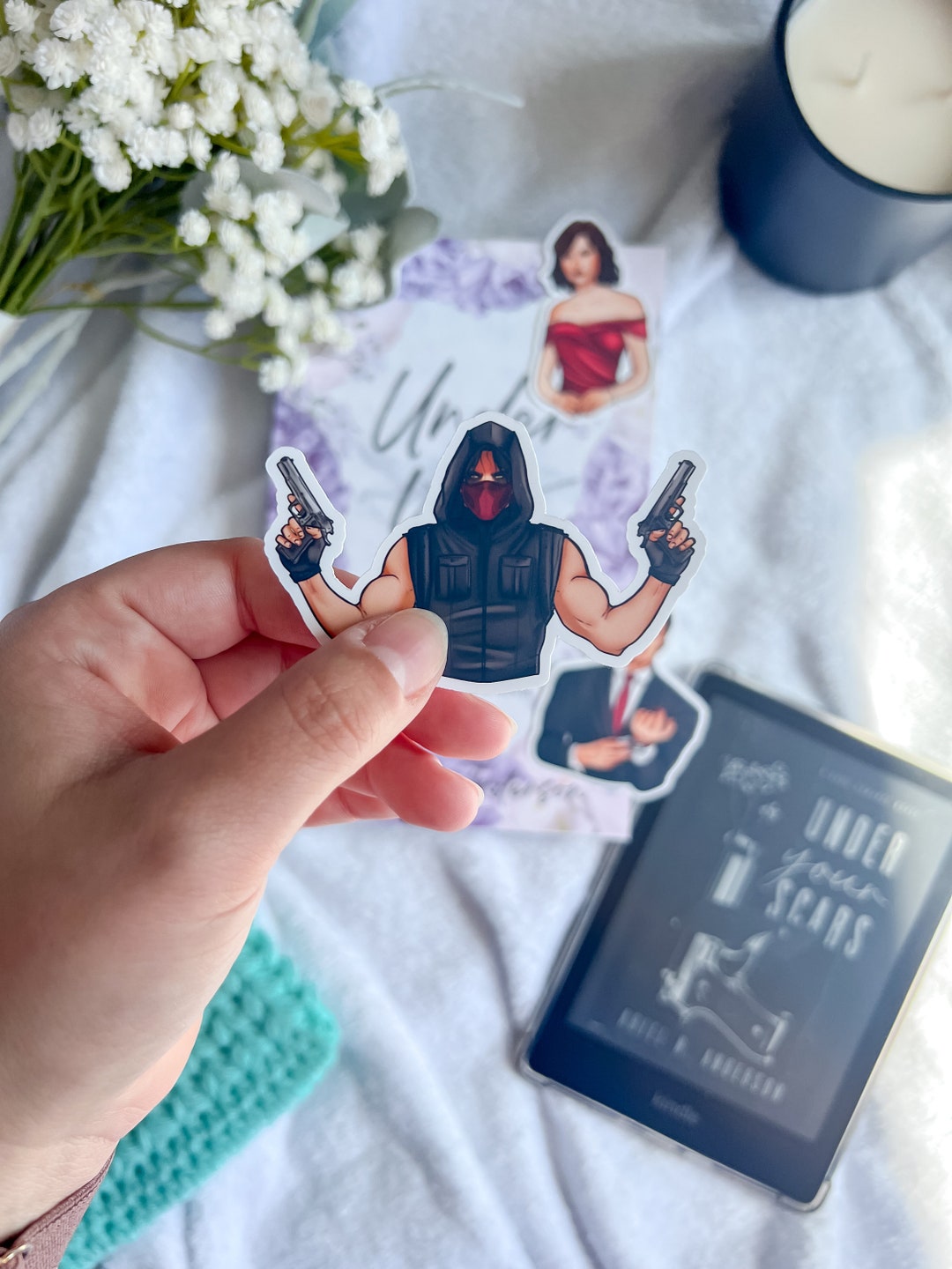 The Silencer Sticker: Bookish Kindle Reader Accessory, Under Your Scars ...