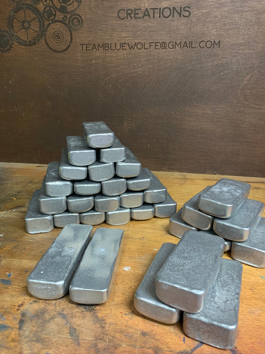 Semi Polished Aluminum Ingot Bars - Etsy