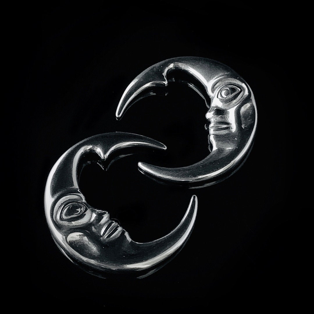 00g Moon Ear Hanger Pair Ear Weight Stainless Steel - Etsy