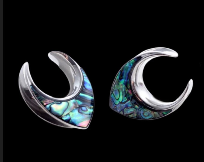Reversible Saddle Plug With Abalone - Etsy