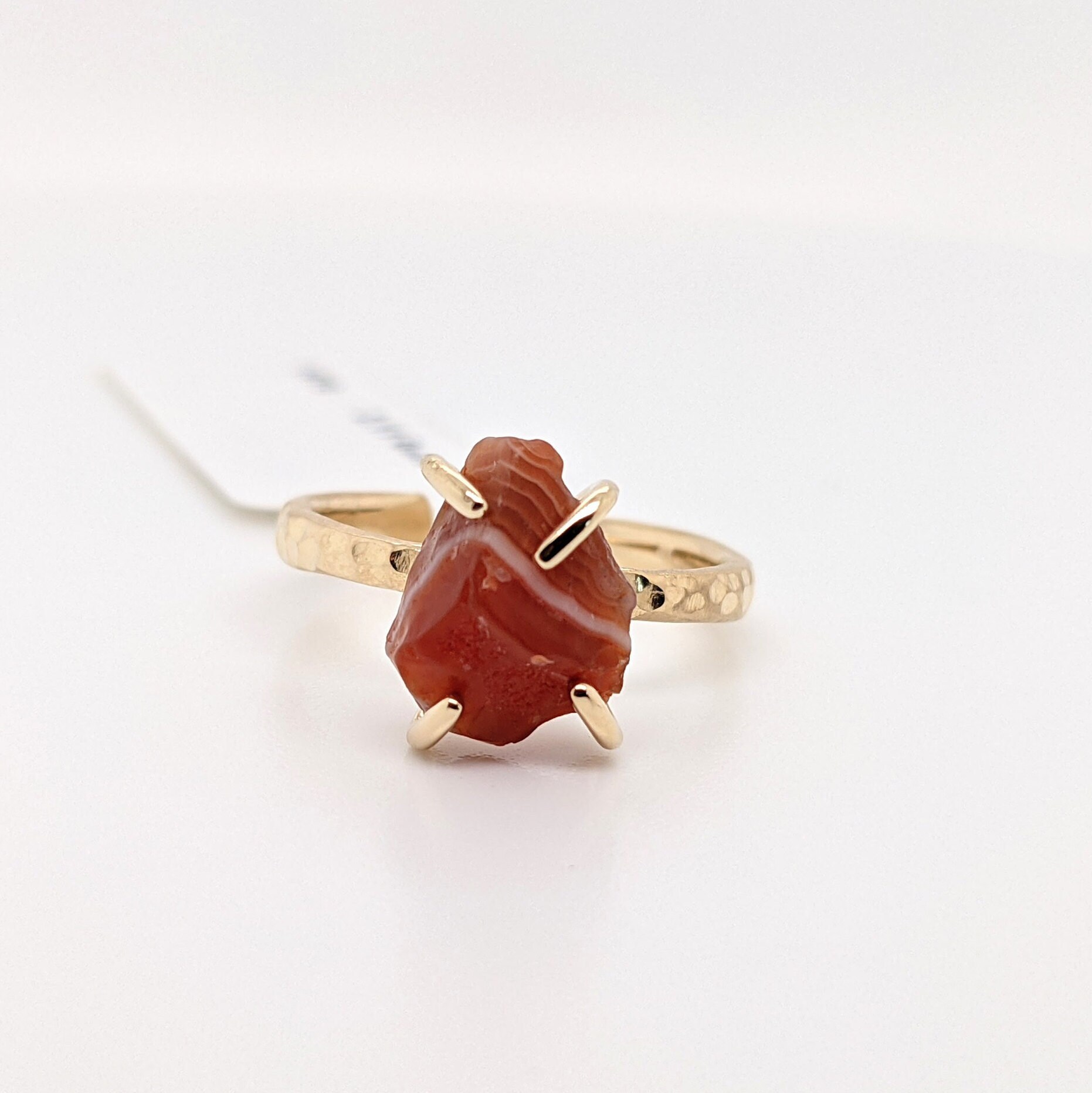 Irregular Shape Gemstone Ring Mount in Solid Gold 14K or 18K | Raw ...