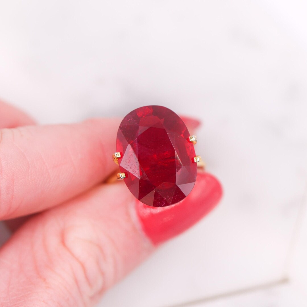 Stunning Madagascar Ruby Gemstone Oval 16x12mm Loose Gemstone ...