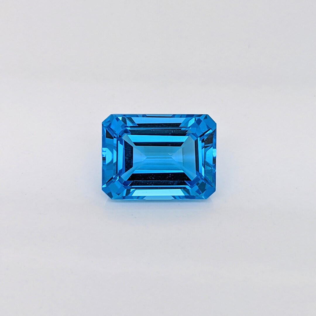 Swiss Topaz Natural Loose Gemstone | Emerald Cut 18.5x13.5mm 16x12mm ...