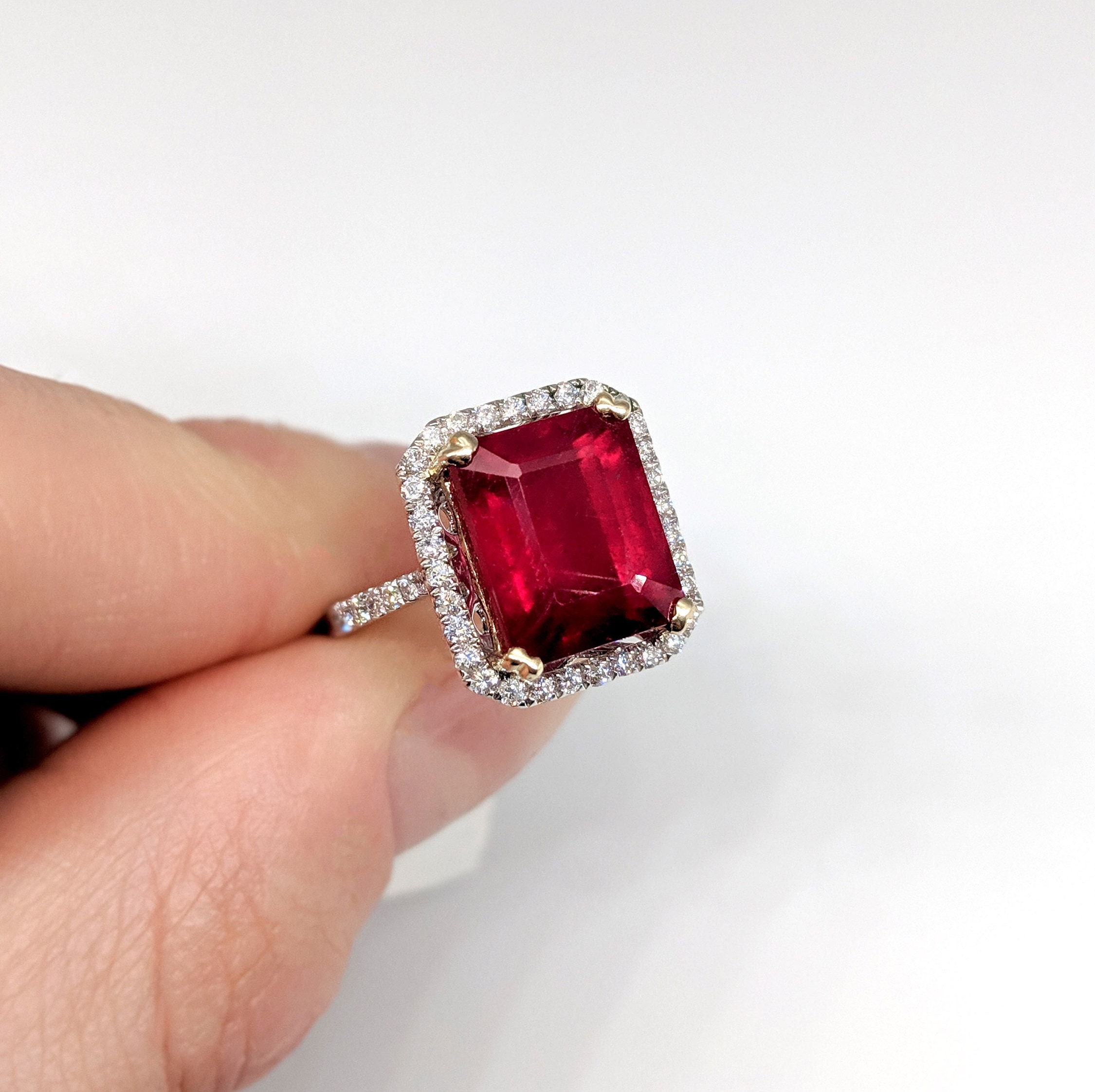 Lovely Madagascar Ruby Ring in 14k White, Yellow, Rose or Dual Tone ...