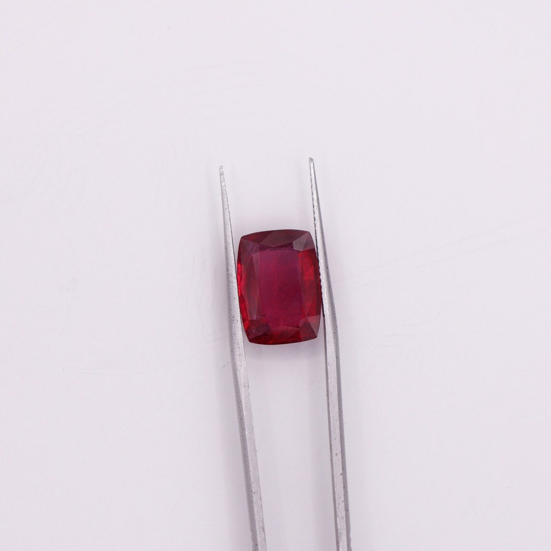 Natural Ruby Loose Gemstones | Elongated Cushion | 12x10mm | Pigeon ...