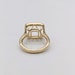 Bezel Set Ring Mount W a Rounded Comfort Shank in Solid 14k Gold ...