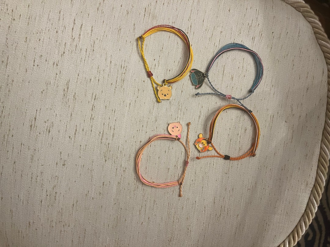 Eyeore, Piglet, Tigger or Pooh Bear Bracelet/anklet With Charm Charm - Etsy