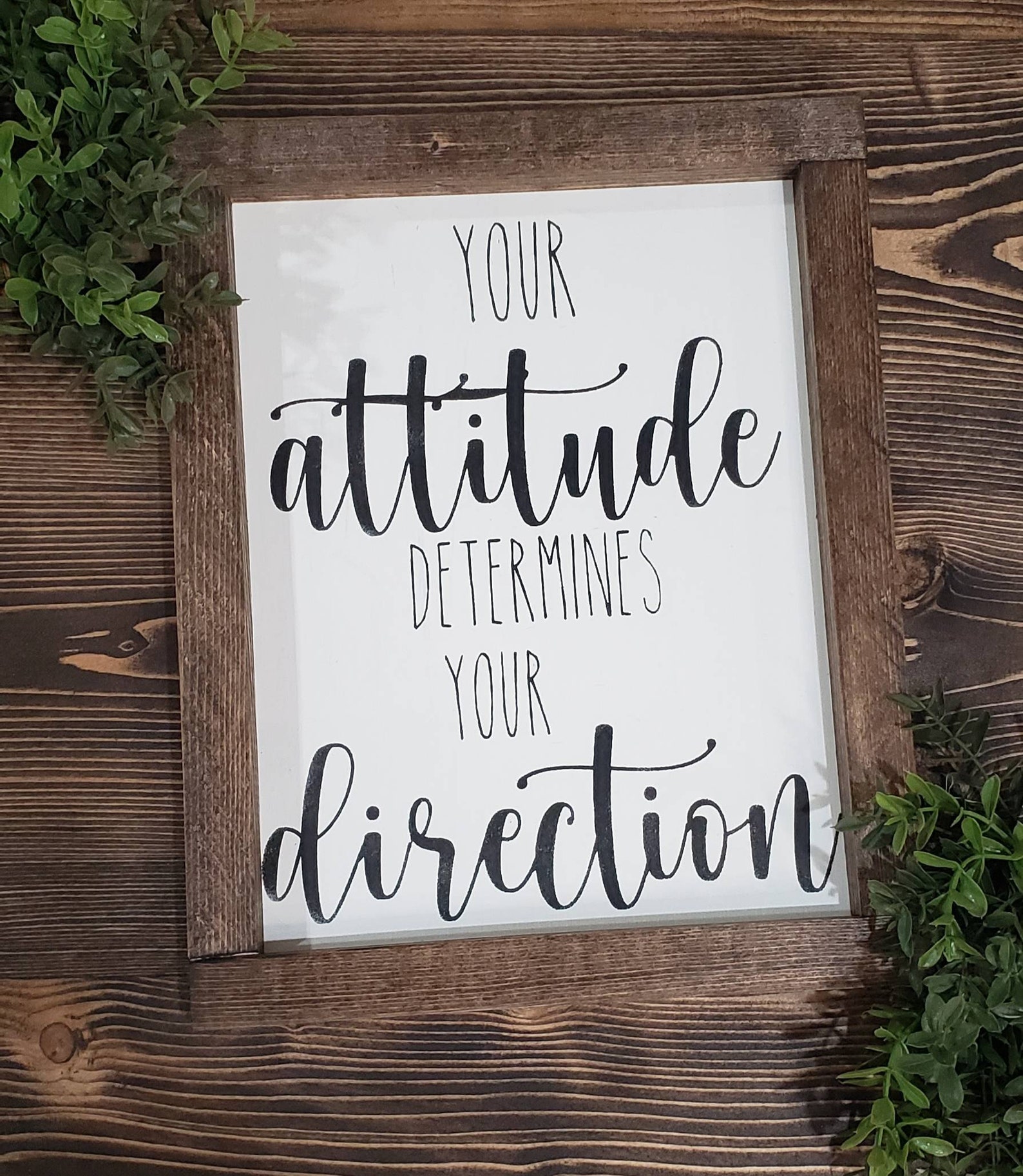 Your attitude determines your direction sign | Etsy