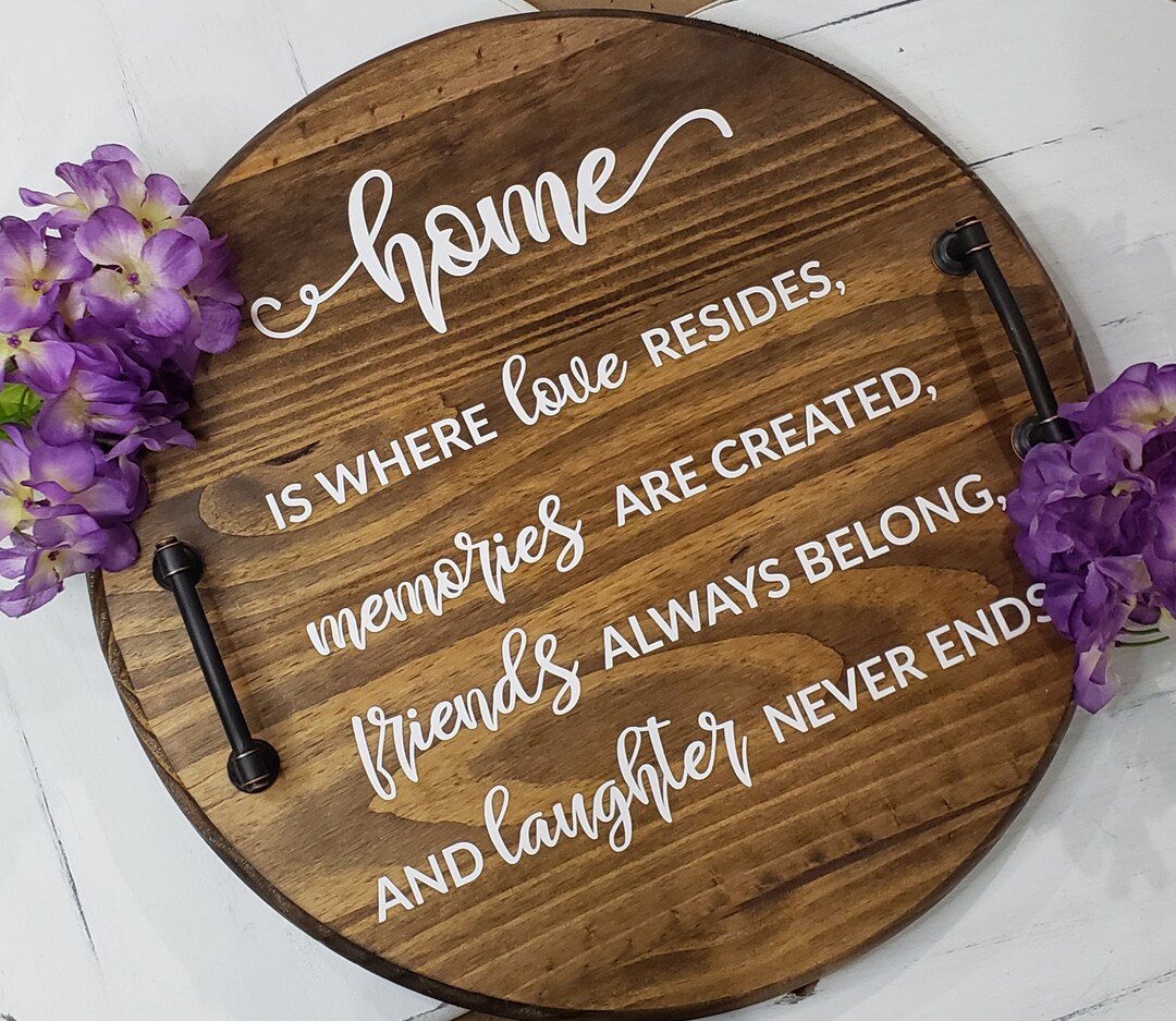 15 Inch Serving Tray With Handles - Etsy