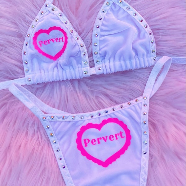 Micro Velvet Bikini - Etsy