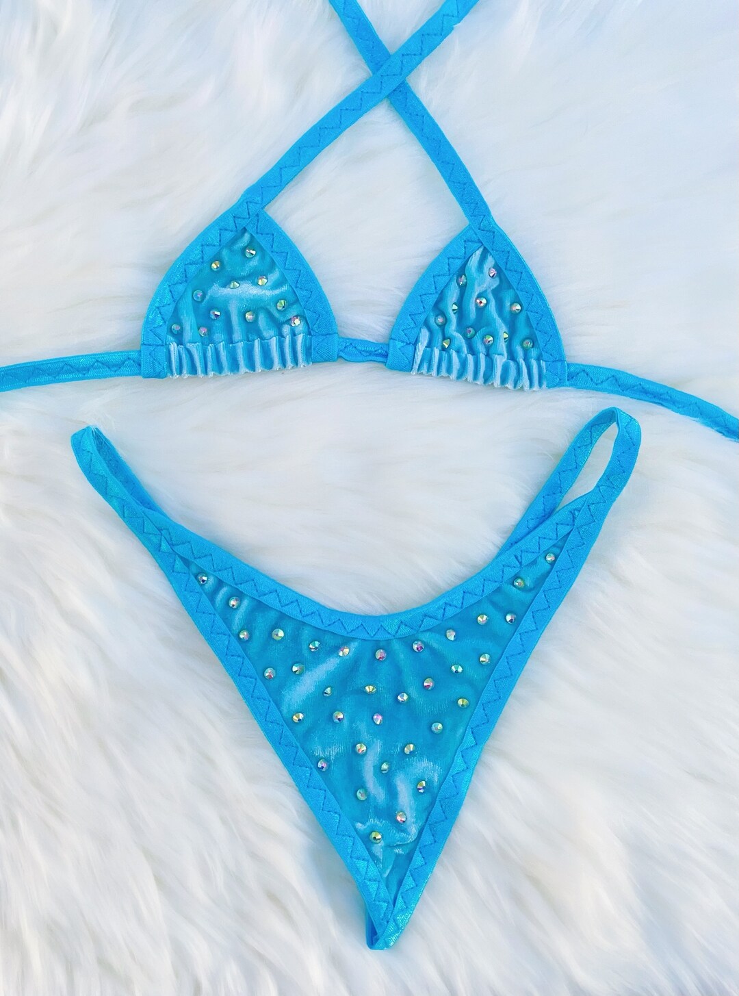 Velvet Stripper Outfit, Exotic Dance Wear, Rhinestones, Rave Outfit ...