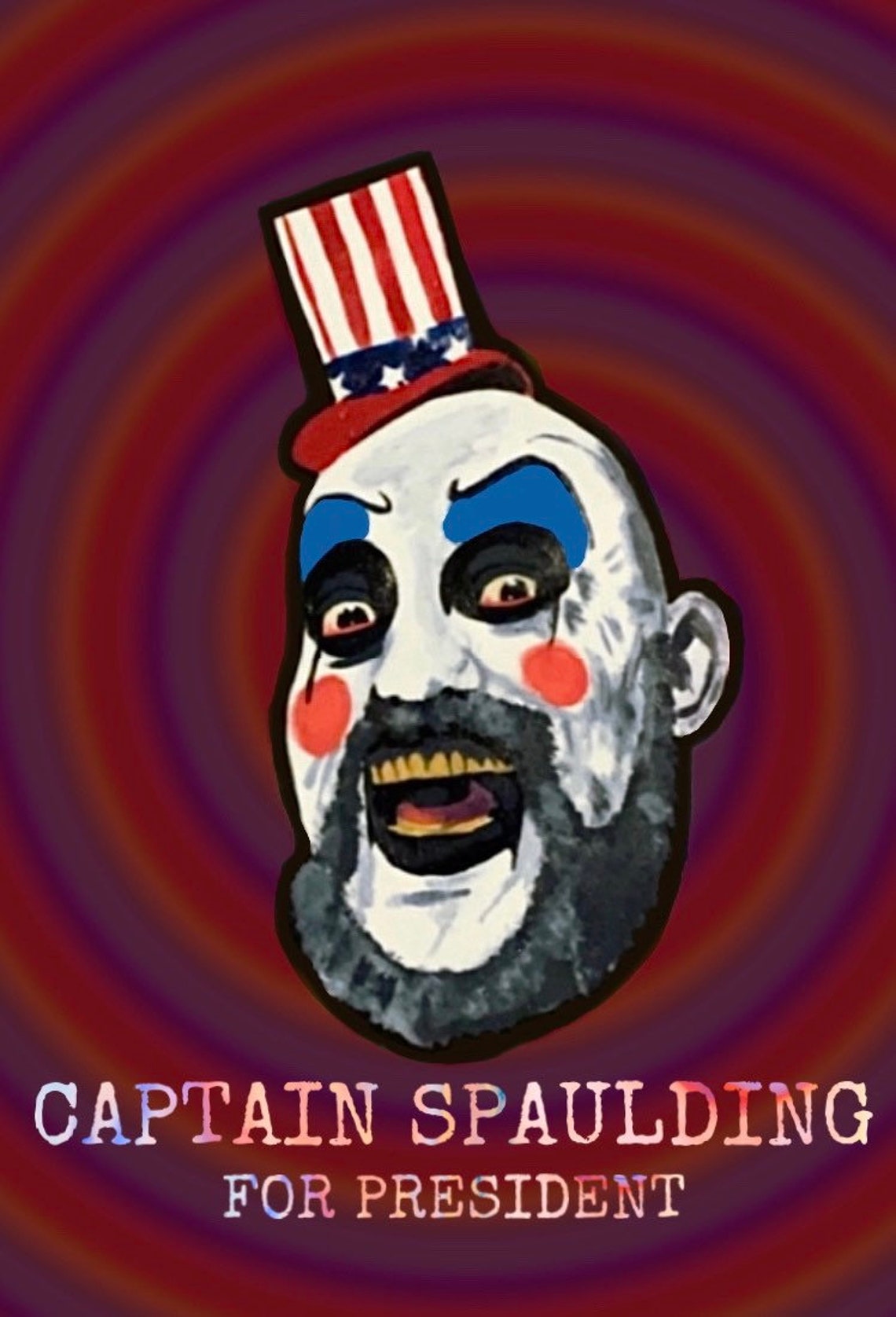 Captain Spaulding for President Print | Etsy