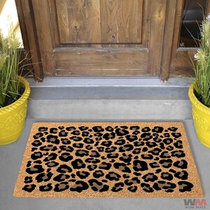 Leopard Doormat, Housewarming Gift, Elegant Welcome Mat, Leopard ...