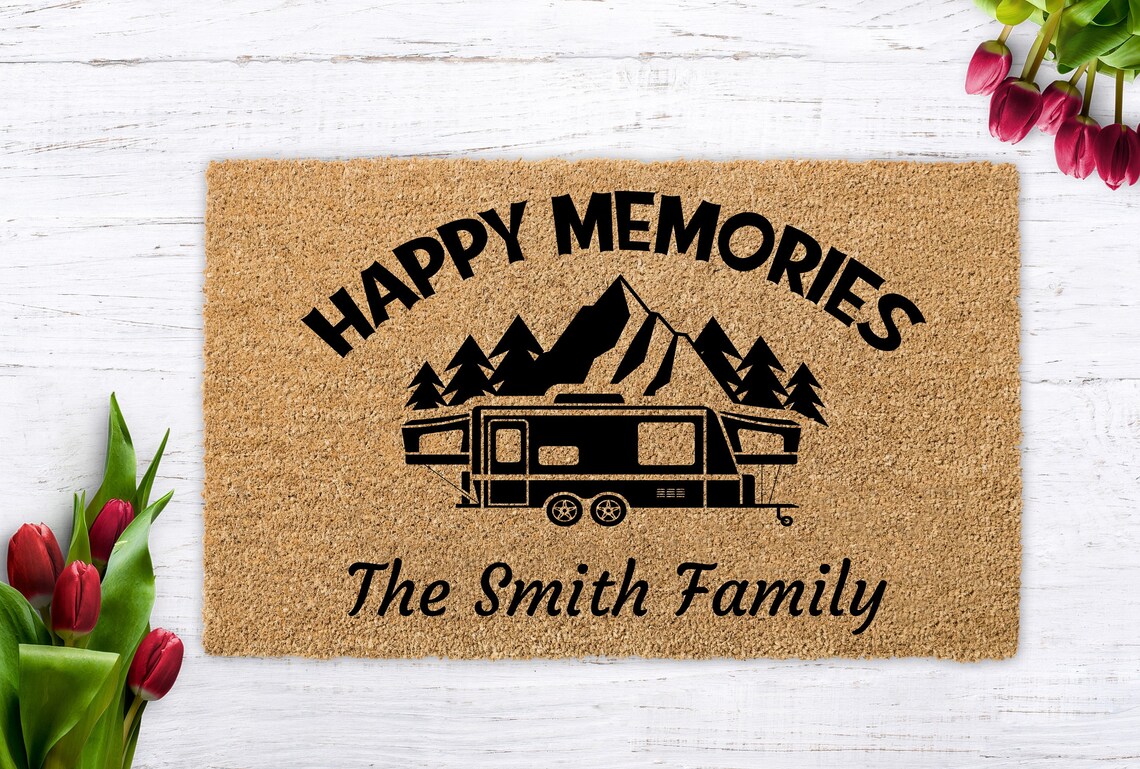 Custom Camper Mat Camping RV Mat Custom Camping Gift Custom - Etsy