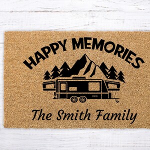 Custom Camper Mat, Camping RV Mat, Custom Camping Gift, Custom RV ...