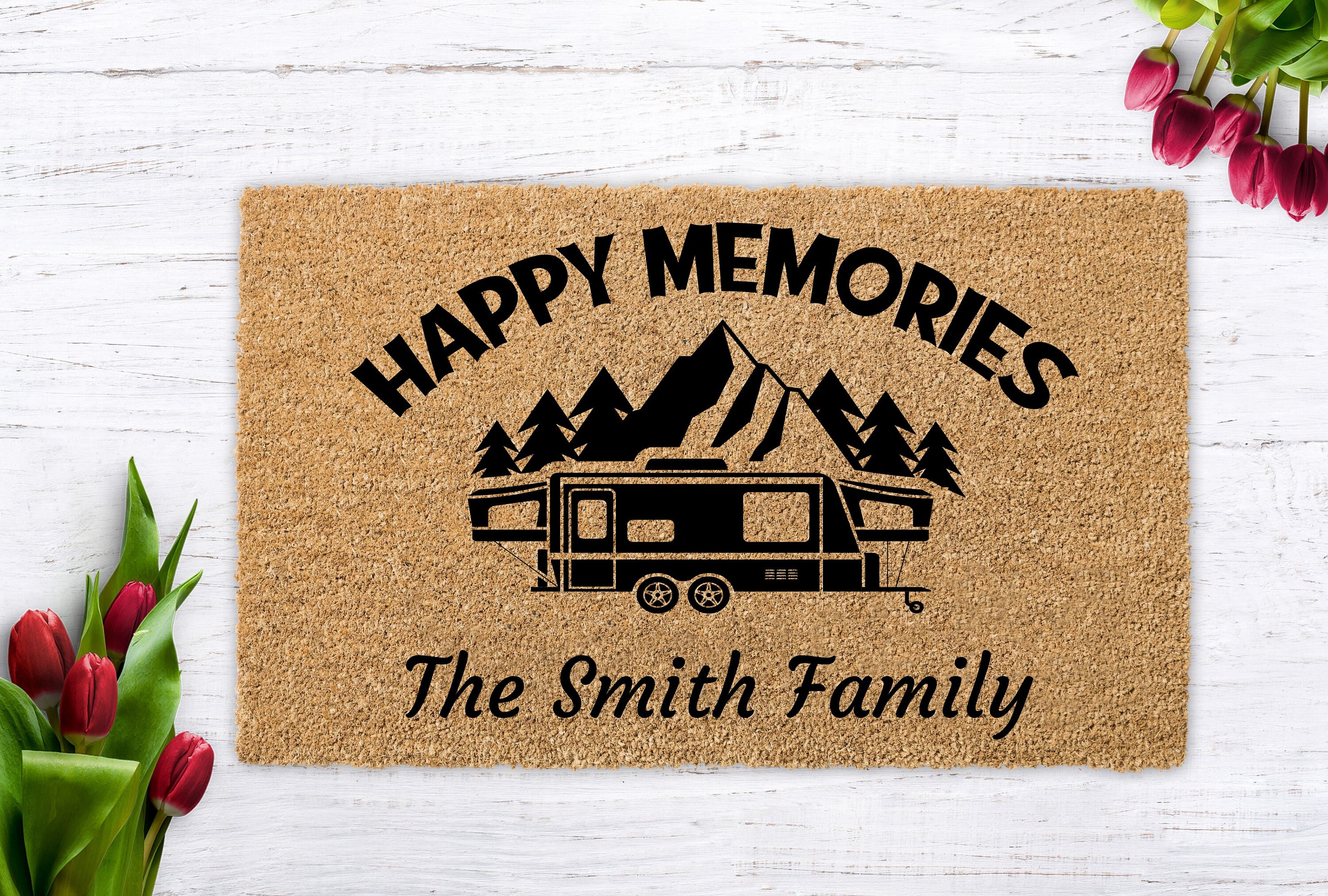 Custom Camper Mat Camping RV Mat Custom Camping Gift Custom - Etsy