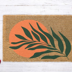 Modern Welcome Mat, Elegant Style, Front Door Decor, Coir Doormat ...