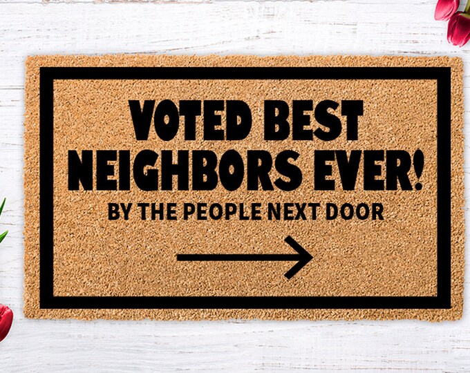 Best Neighbors Ever Flour Sack Tea Towel - Etsy