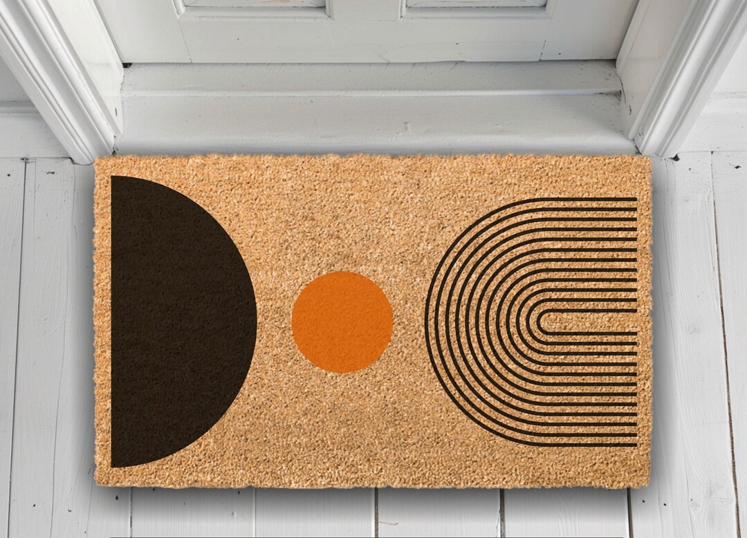 Minimalist Decor Mat, Mid Century Modern Decor, Abstract Mid Century ...