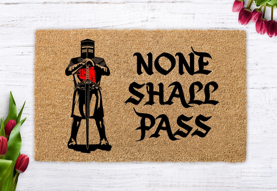 None Shall Pass Monty Python y The Holy Grail Monty Python | Etsy