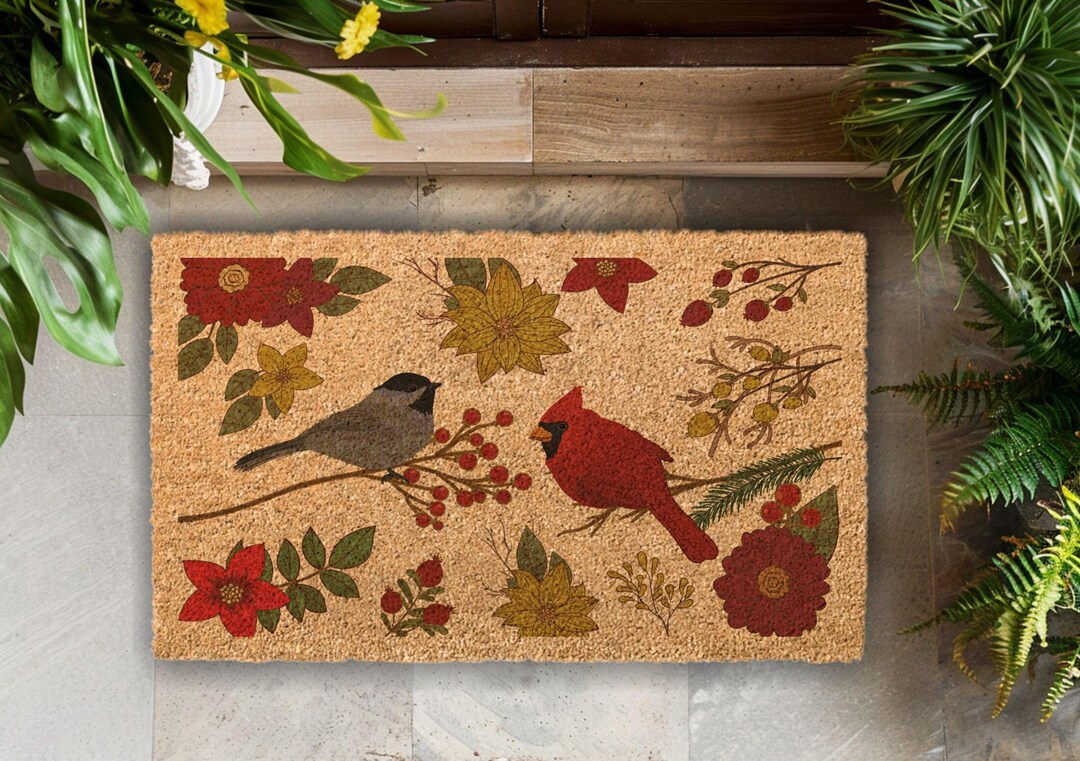 Birds Welcome Mat, Beautiful Birds Gift, Birds Front Door Decor ...