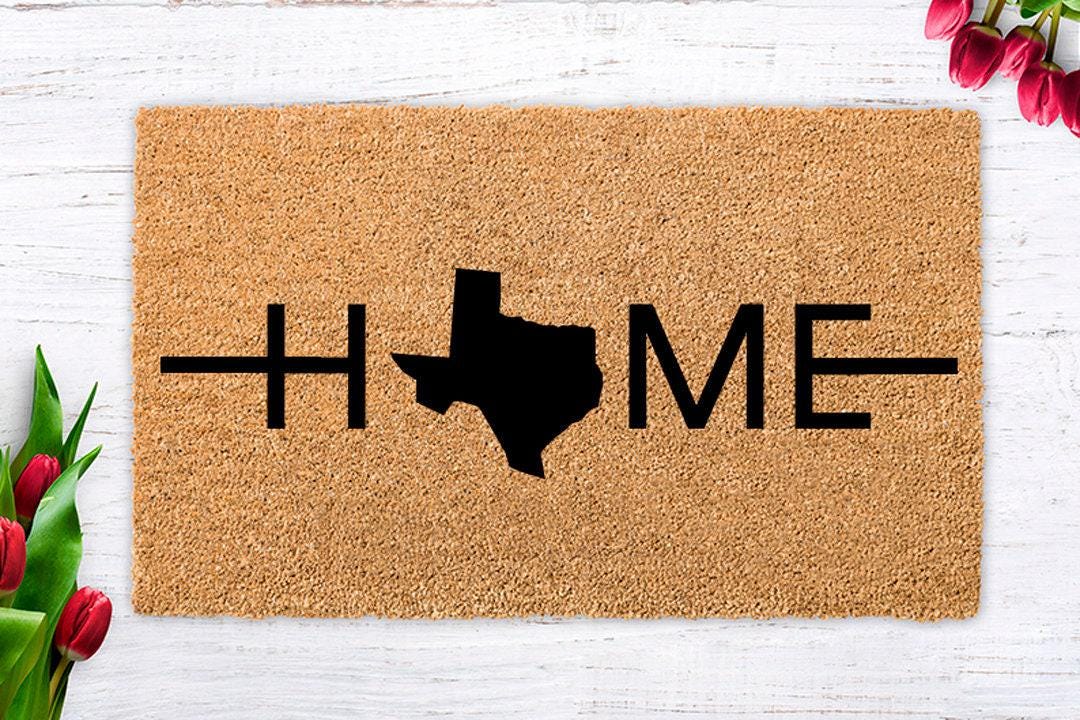 Custom State Coir Doormat, Personalized Welcome Mat - Etsy
