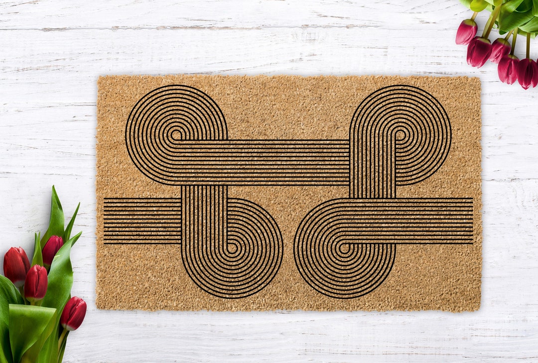 Mid Century Modern Mat, Doormat Mid Century Modern, Welcome Mat Mid ...