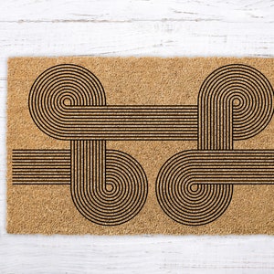Mid Century Modern Mat, Doormat Mid Century Modern, Welcome Mat Mid ...