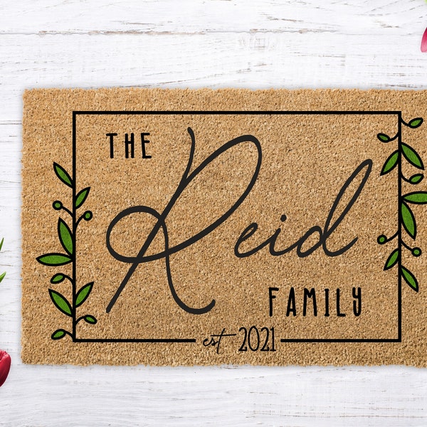 Custom Personalized Welcome Mats - Etsy