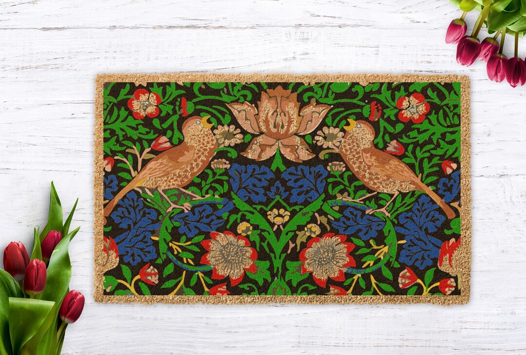 Colorful Welcome Mat, Beautiful Front Door Decor, Housewarming Gift ...