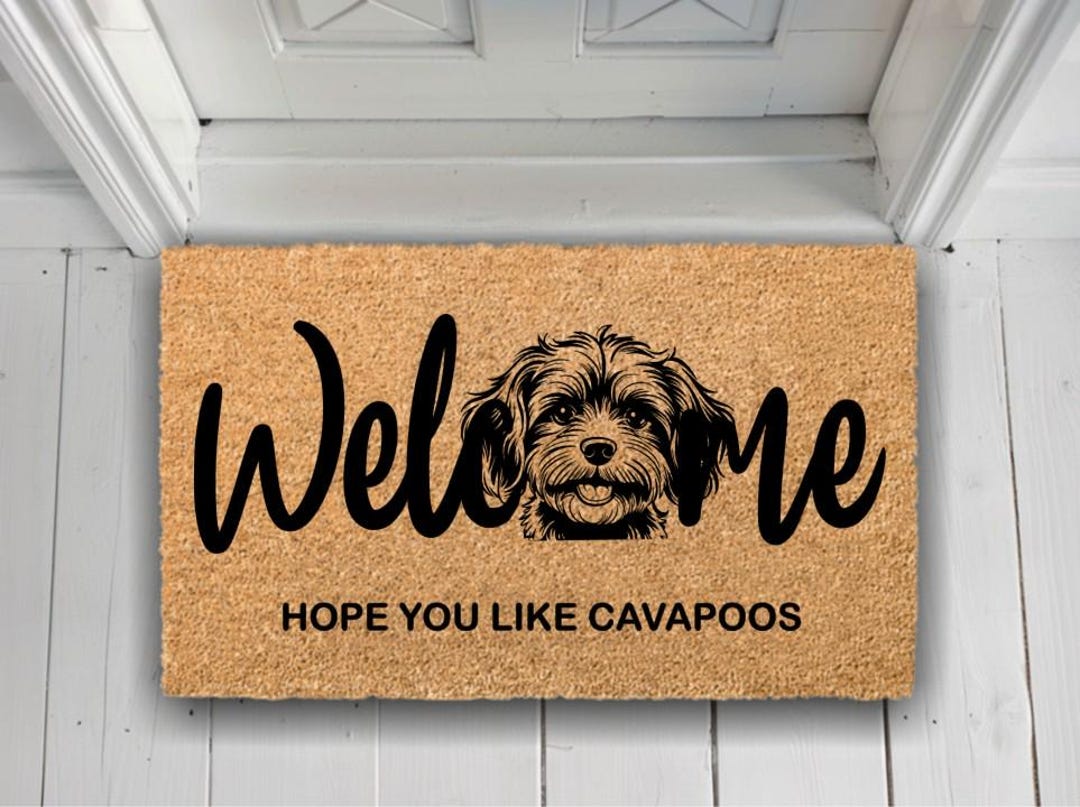 Cavapoo Gift, Hope You Like Cavapoos Doormat, Cute Cavapoo Welcome Mat ...