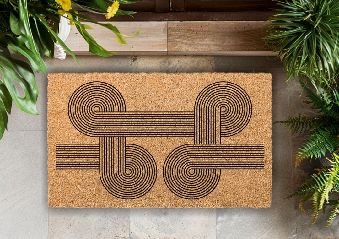 Mid Century Modern Mat, Doormat Mid Century Modern, Welcome Mat Mid ...