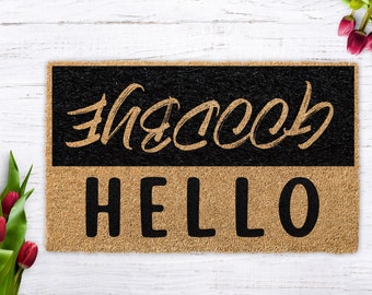 Hello Goodbye Mat | Etsy