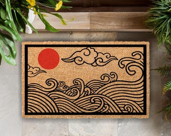 Japanese Welcome Home Doormat - Okaeri - Etsy