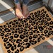 Leopard Doormat, Housewarming Gift, Elegant Welcome Mat, Leopard ...