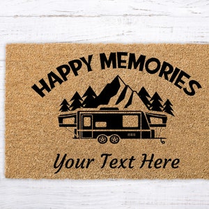 Custom Camper Mat, Camping RV Mat, Custom Camping Gift, Custom RV ...