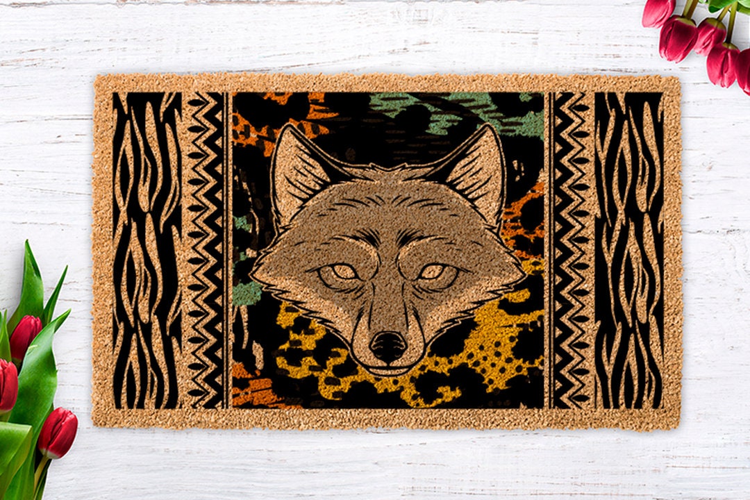 Fox Gift, Fox Welcome Mat, Fox Decor, Housewarming Fox Gift, Exotic Fox ...