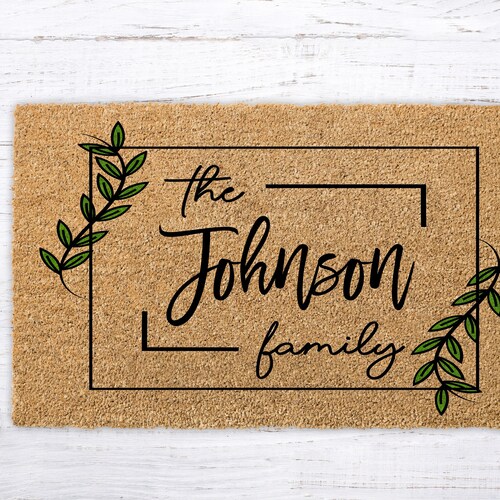 Personalized Door Mat Custom Doormat Personalized Welcome - Etsy