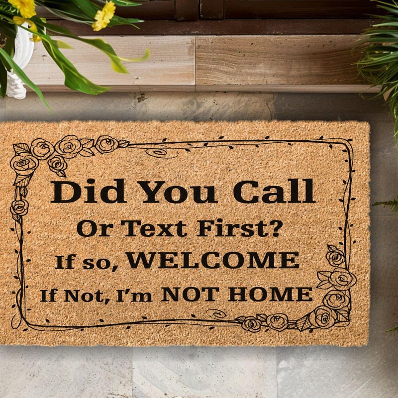 Did You Call Doormat - Etsy