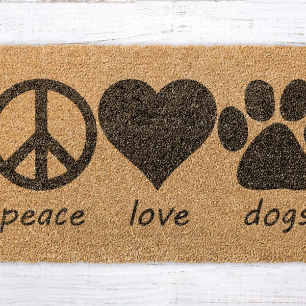 Peace Doormat - Etsy