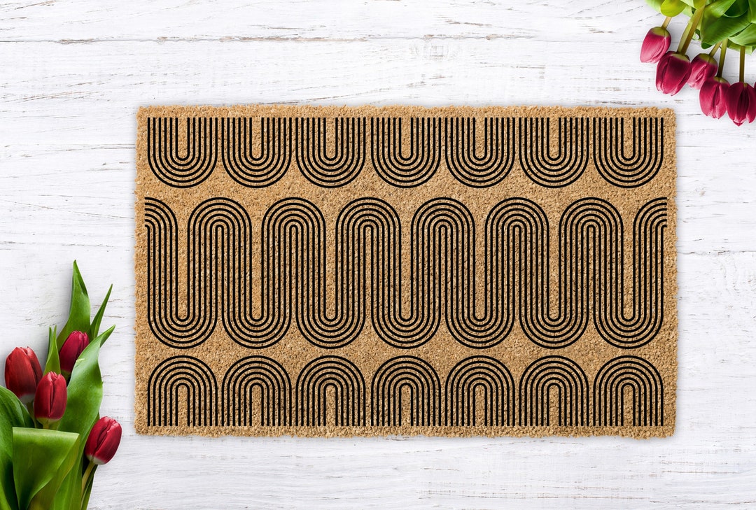 Doormat, Mid Century Modern, Wedding Gift, Housewarming Gift ...