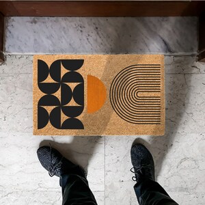Mid Century Modern, Welcome Mat Mid Century Modern, Wedding Gift ...