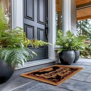Unwelcome Bat Style Gift, Dark and Gothic Doormat, Gothic Mat Home ...