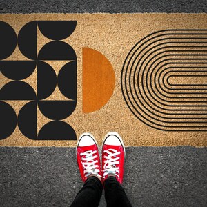 Mid Century Modern, Welcome Mat Mid Century Modern, Wedding Gift ...